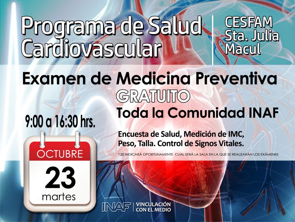 Programa de Salud Cardiovascular: Examen de Medicina Preventiva ...